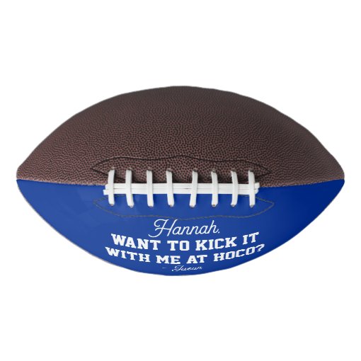 Blue Homecoming Proposal HOCO Prom Proposal Ideas Football | Zazzle