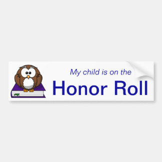 Honor Roll Student Bumper Stickers - Car Stickers | Zazzle