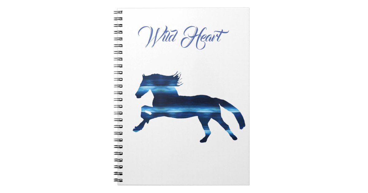 Blue Horse Notebook | Zazzle