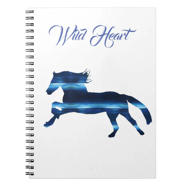 Blue Horse Notebook | Zazzle