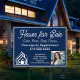 Blue House for Sale Real Estate Agent Logo Yard Sign | Zazzle