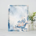 Blue Humpback Whale Unlined Letter Writing Paper | Zazzle
