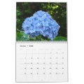 Blue Hydrangea Garden Calendar Floral Botanical | Zazzle