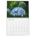 Blue Hydrangea Garden Calendar Floral Botanical | Zazzle