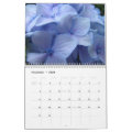 Blue Hydrangea Garden Calendar Floral Botanical | Zazzle