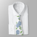 Blue Hydrangea Groomsman Classic Coastal Wedding Neck Tie | Zazzle