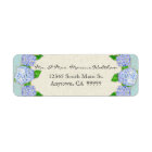 Blue Hydrangea Monogrammed Mason Jar Label | Zazzle.com