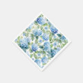 Blue Hydrangea Napkins | Zazzle