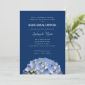 Blue Hydrangea Rehearsal Dinner Host Names Invitation | Zazzle