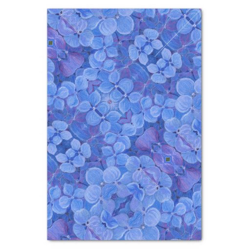 Blue Hydrangea Tissue Paper | Zazzle