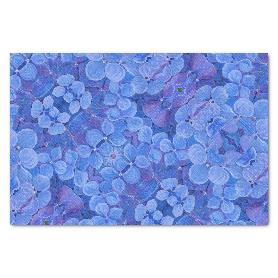 Blue Hydrangea Tissue Paper | Zazzle