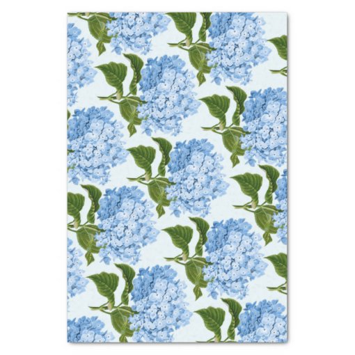 Blue Hydrangea Tissue Paper | Zazzle