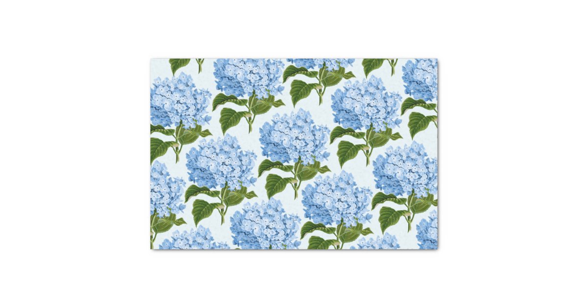 Blue Hydrangea Tissue Paper | Zazzle