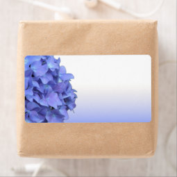 Blue Hydrangea Wedding Labels | Zazzle
