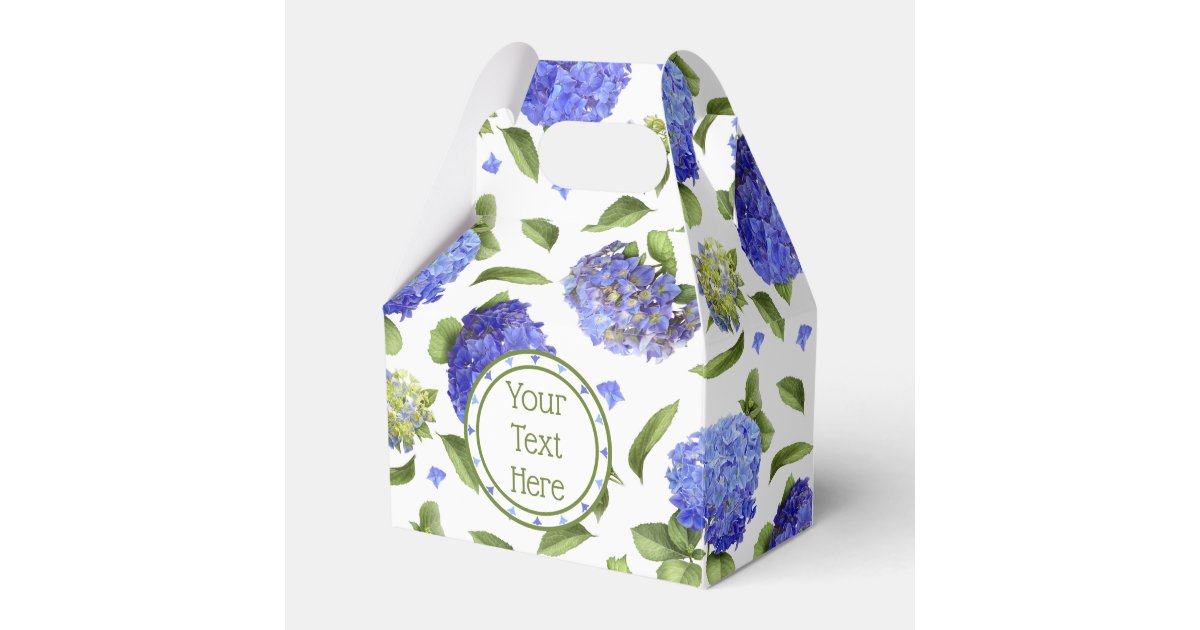 Blue Hydrangeas Favor Boxes | Zazzle
