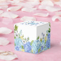 Blue Hydrangeas Greenery Floral Gift Wedding Favor Boxes | Zazzle