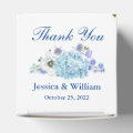 Blue Hydrangeas Greenery Floral Gift Wedding Favor Boxes | Zazzle