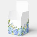 Blue Hydrangeas Greenery Floral Gift Wedding Favor Boxes | Zazzle
