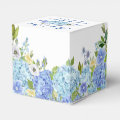 Blue Hydrangeas Greenery Floral Gift Wedding Favor Boxes | Zazzle