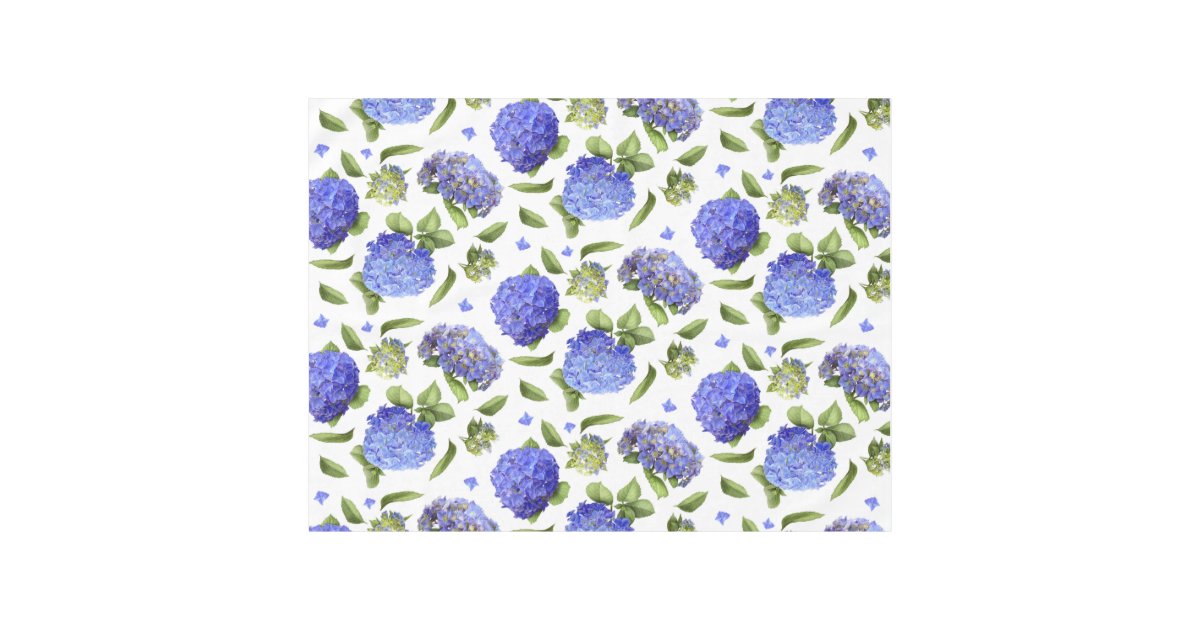 Blue Hydrangeas Tablecloth | Zazzle