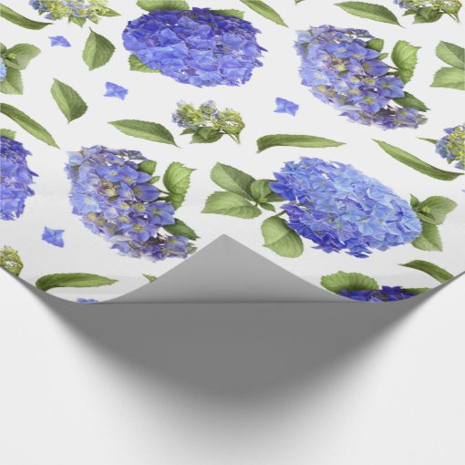 Blue Hydrangeas Wrapping Paper | Zazzle