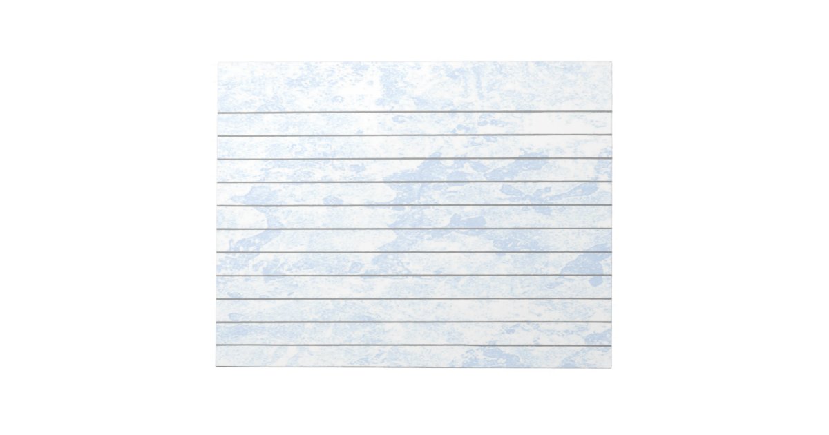 Blue Ice Lined Notepad | Zazzle