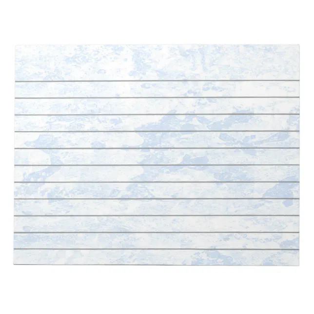 Blue Ice Lined Notepad | Zazzle