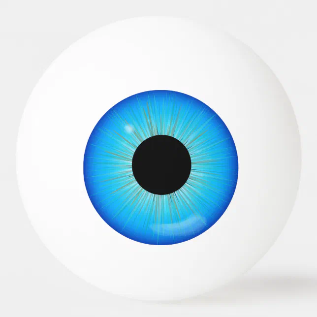 Blue Iris Eyeball Ping-Pong Ball | Zazzle