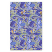 Blue Iris Floral Pattern Tissue Paper | Zazzle