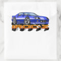Blue IROC Z Rectangular Sticker | Zazzle
