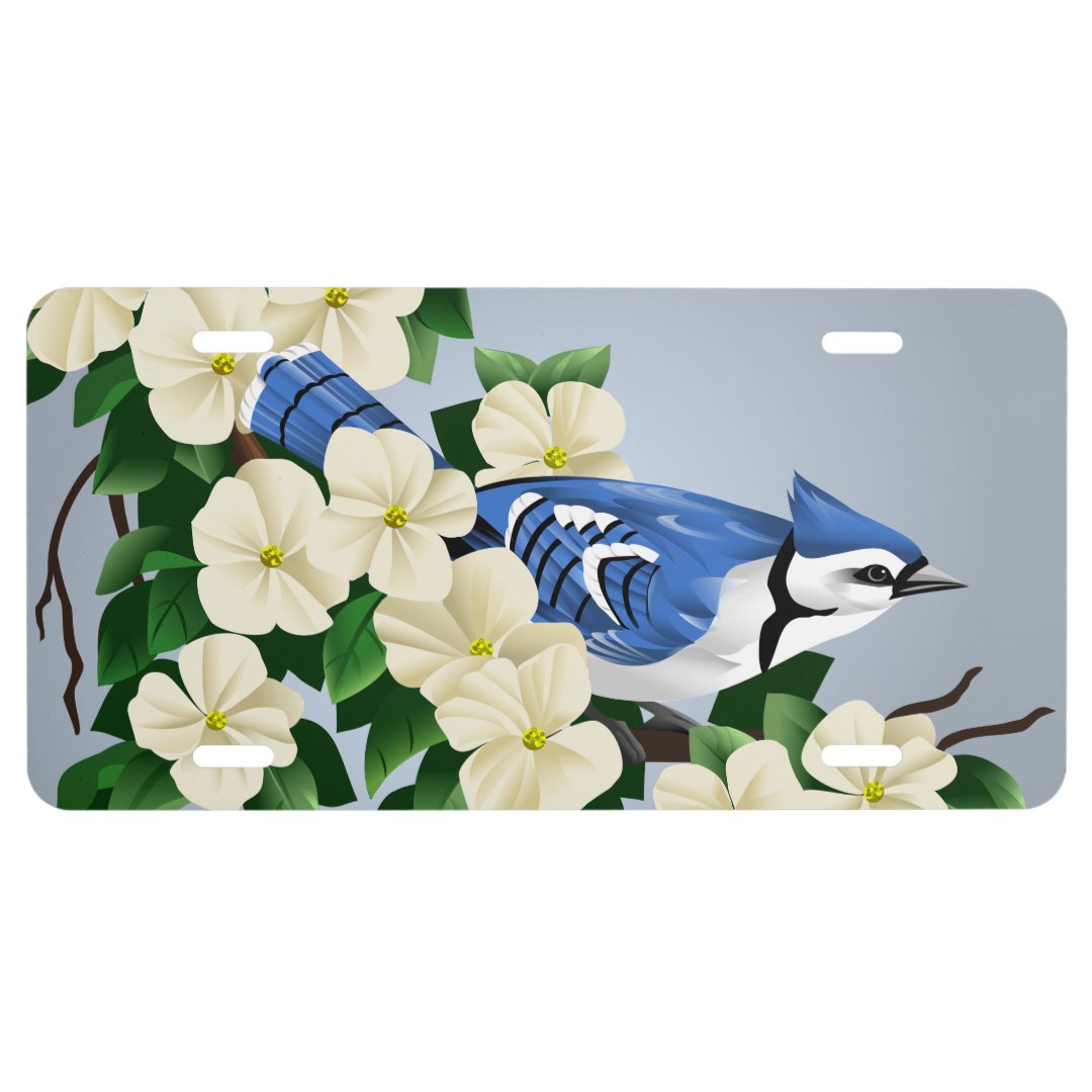 Blue Jay License Plates | Zazzle