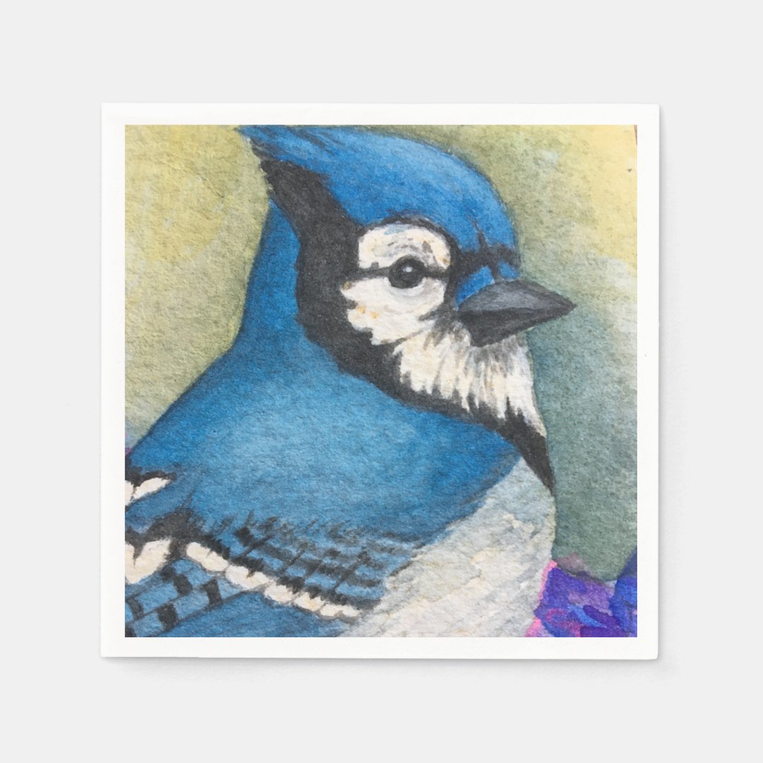 Blue Jay Paper Napkins Bird Art Bluejay | Zazzle