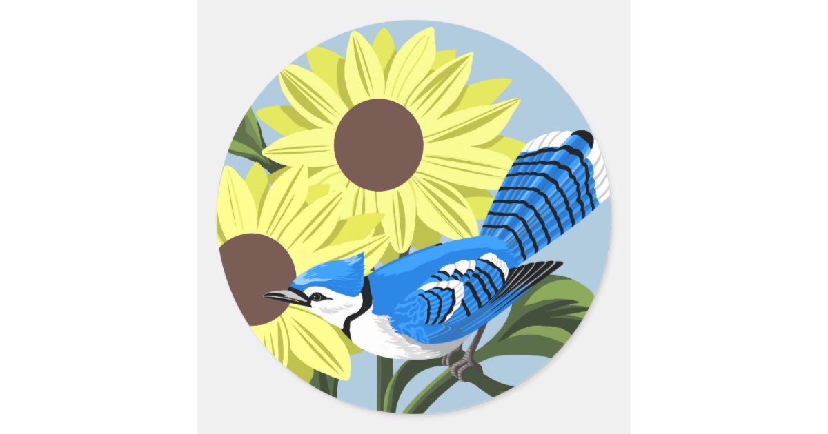 Blue Jay Stickers | Zazzle