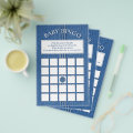 Blue jean with stiches boy Baby Shower Bingo game Flyer | Zazzle