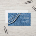 "Blue jeans" business card | Zazzle