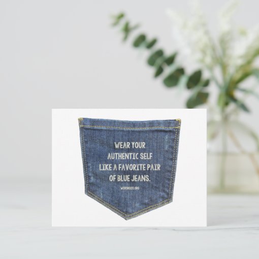 Blue Jeans Postcard | Zazzle