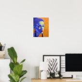 Blue Lady Poster | Zazzle