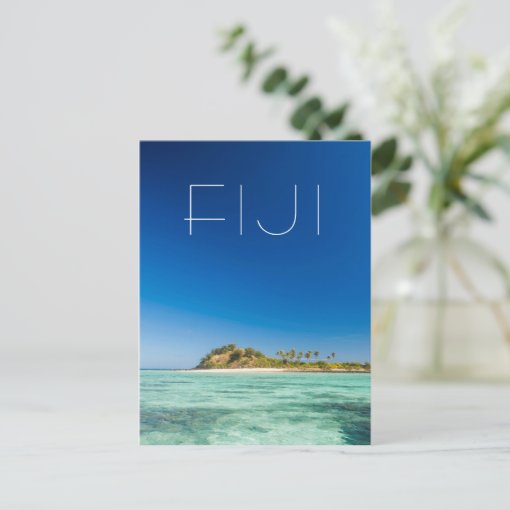 Blue Lagoon Seascape, Fiji Postcard | Zazzle