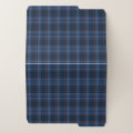 Blue, Lavender & Gold Plaid File Folder | Zazzle