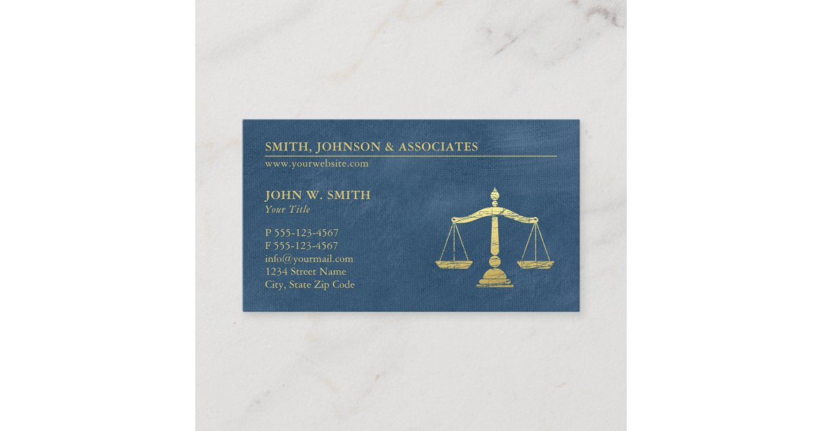 Blue Lawyer Scales of Justice Law Firm Appointment | Zazzle