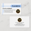 Blue Leaking Pipelines Plumbing Business Card | Zazzle