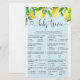 Blue lemon Baby trivia baby shower game | Zazzle