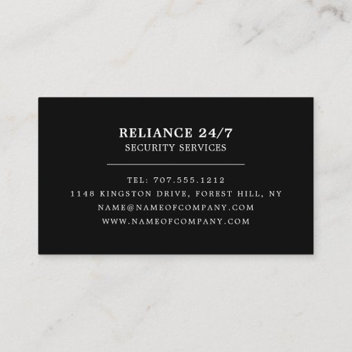 Blue Lens, Security Service Business Card | Zazzle