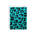 BLUE LEOPARD POSTCARD | Zazzle