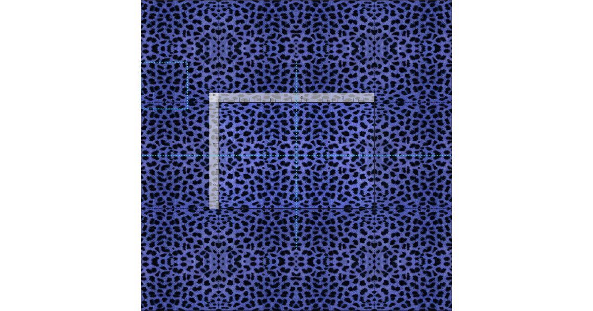 Blue Leopard Print Fabric | Zazzle