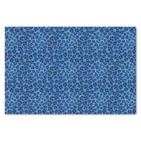 blue leopard texture pattern fabric | Zazzle