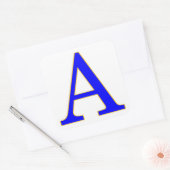 Blue Letter A Sticker | Zazzle