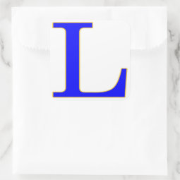 Blue Letter L Sticker | Zazzle