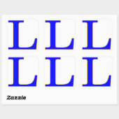 Blue Letter L Sticker | Zazzle