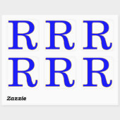 Blue Letter R Sticker | Zazzle